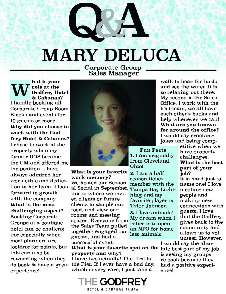 Godfrey Hotel & Cabanas Tampa Announces New Executive Team - Evolve & Co